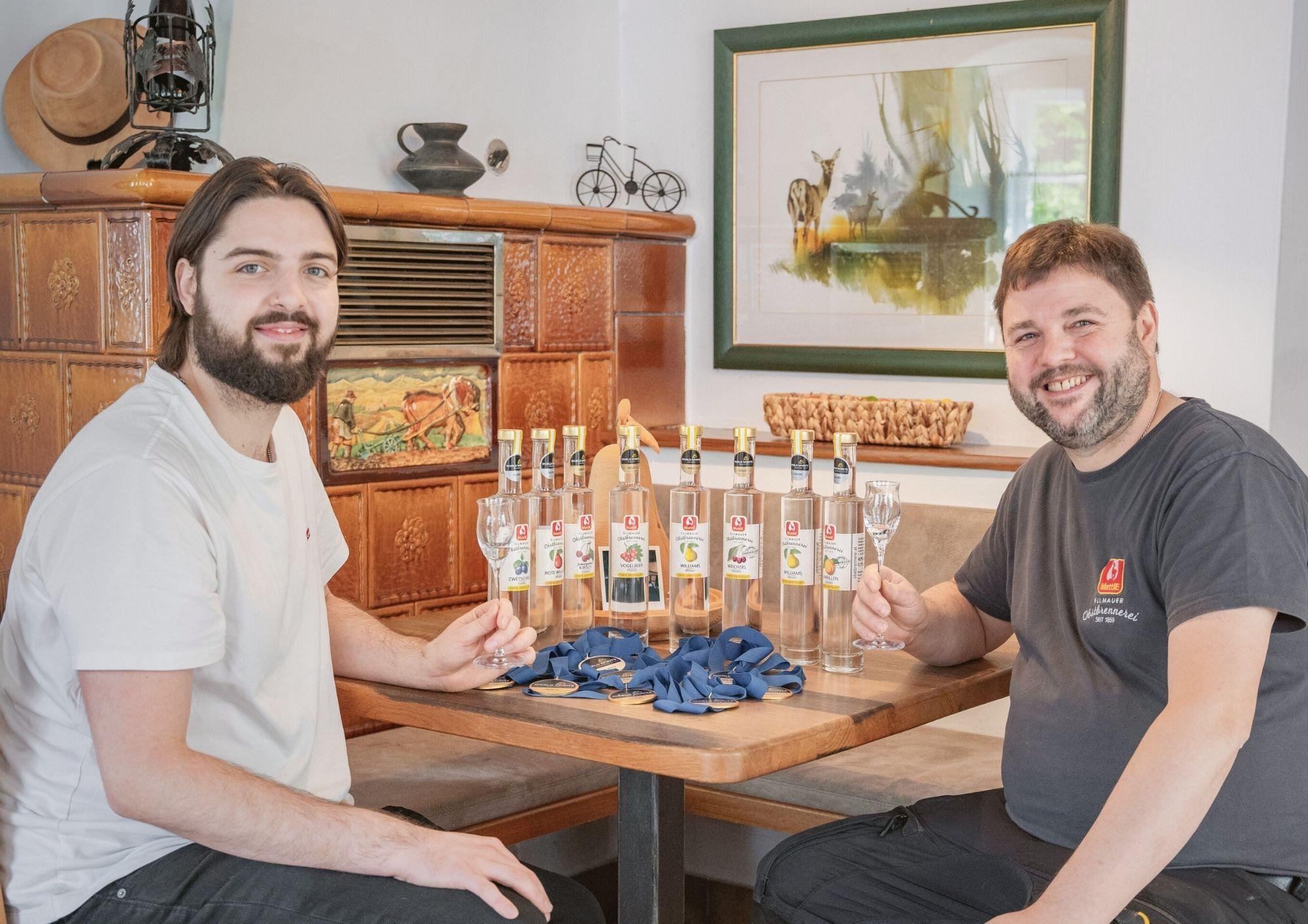 Schnapps tasting at Ellmauer Obstbrennerei