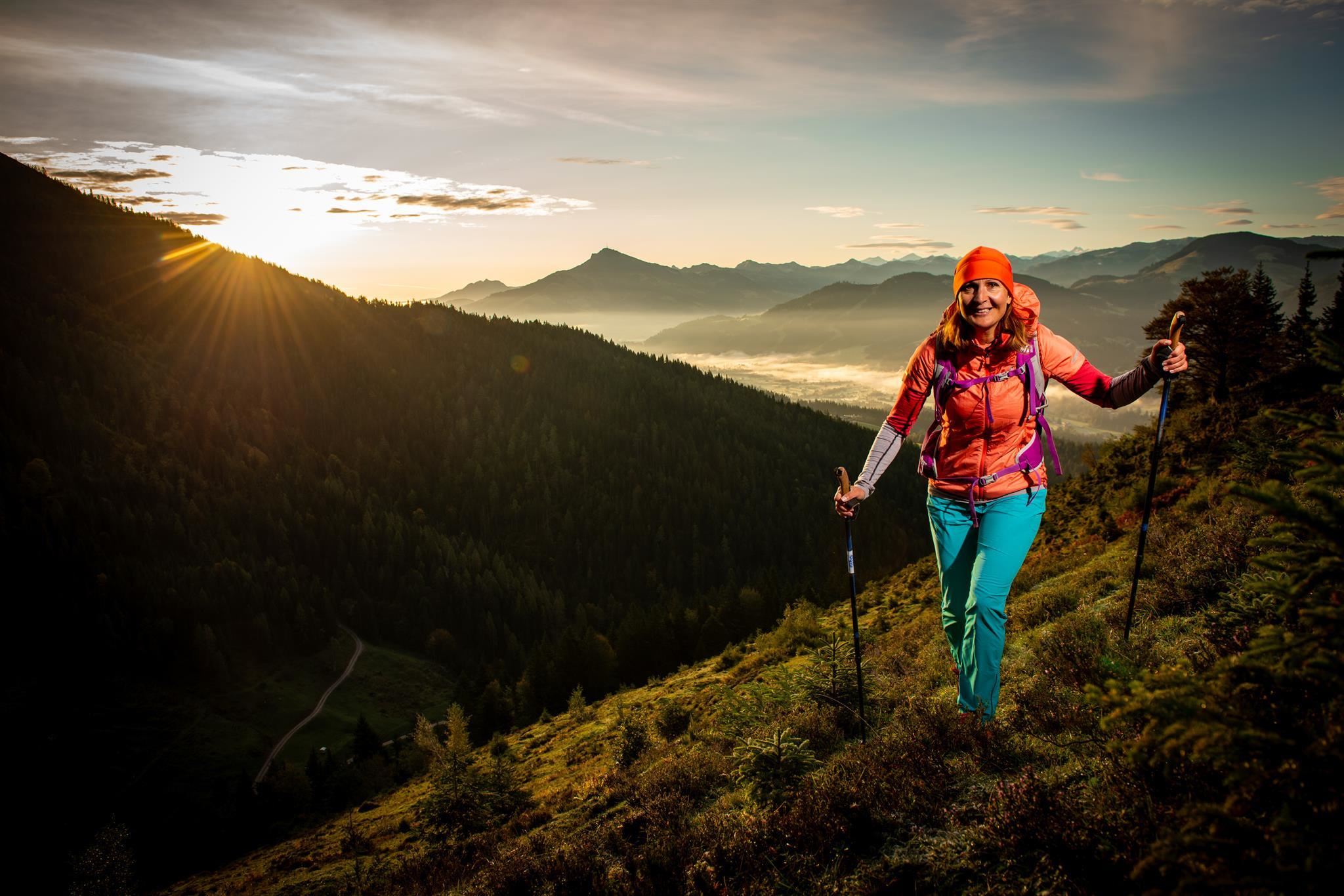 Tyrolean hiking guide Daniela Haselsberger in Scheffau