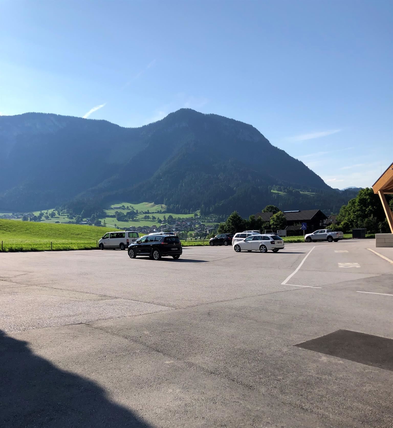 Parking area cable car valley station, Söll in Söll